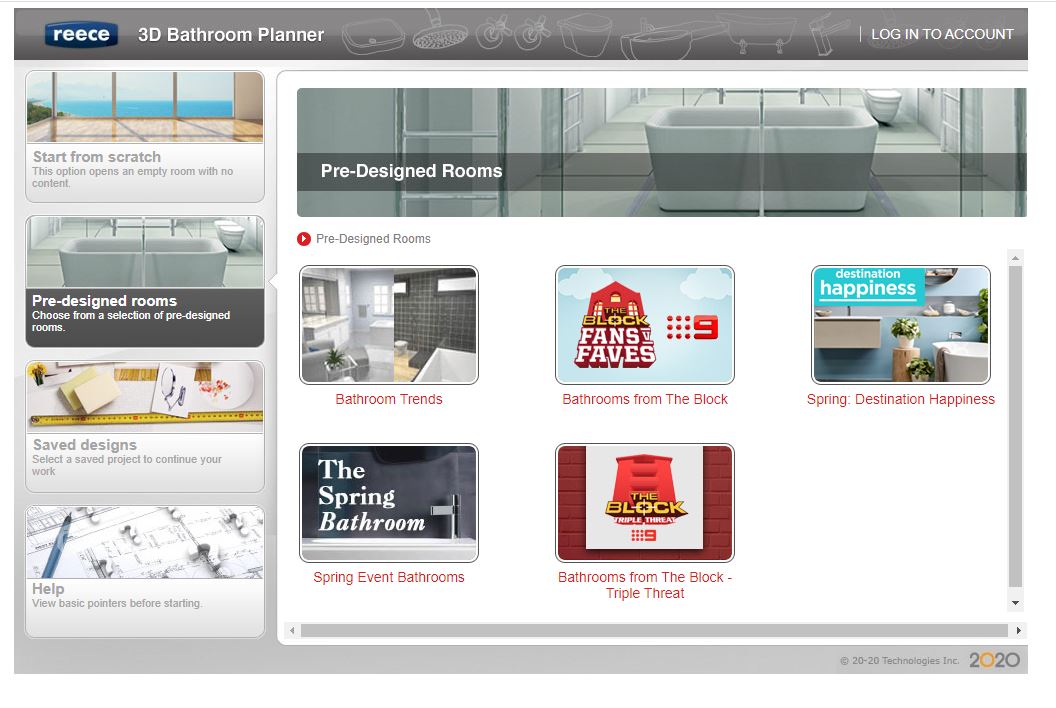Free bathroom layout planning tools