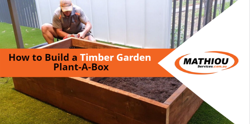 How to Build a Timber Garden Plant-A-Box - Mathiou Services